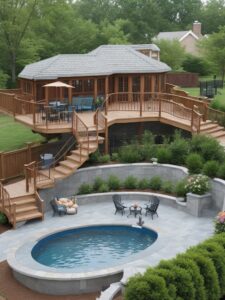 Top 16 Oval Above Ground Pool Deck Ideas for a Dream Backyard - Homezille