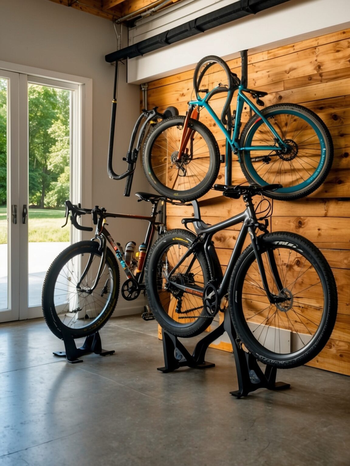 Bright Garage Bike Storage Ideas to Declutter Your Space| 16 Ideas