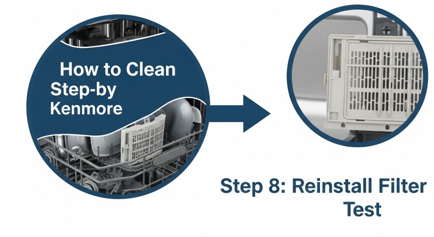 How to Clean Kenmore Dishwasher Filter Easily (2025 Guide)