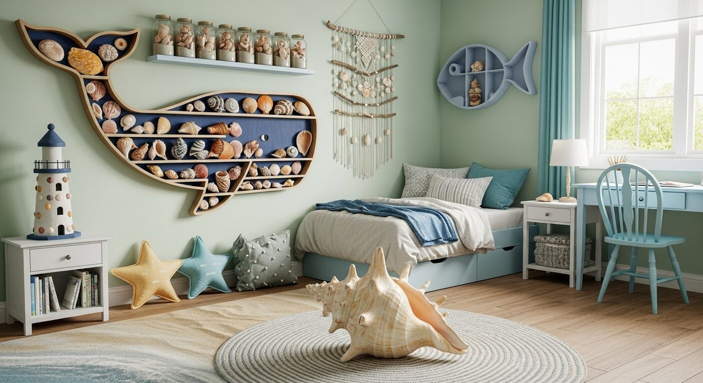 12 Unique Shell Display Styles for a Fresh Coastal Look
