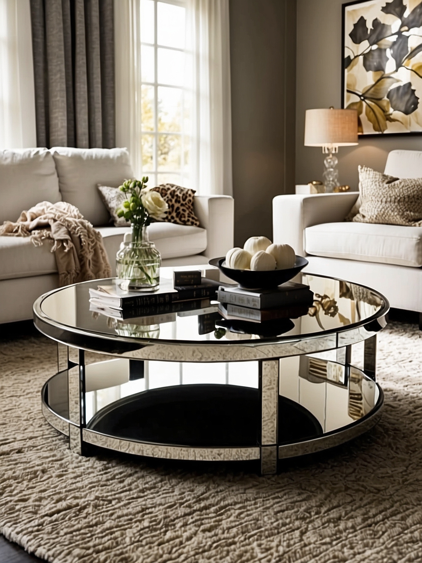 30 Elegant Round Coffee Table Decor Ideas You’ll Love